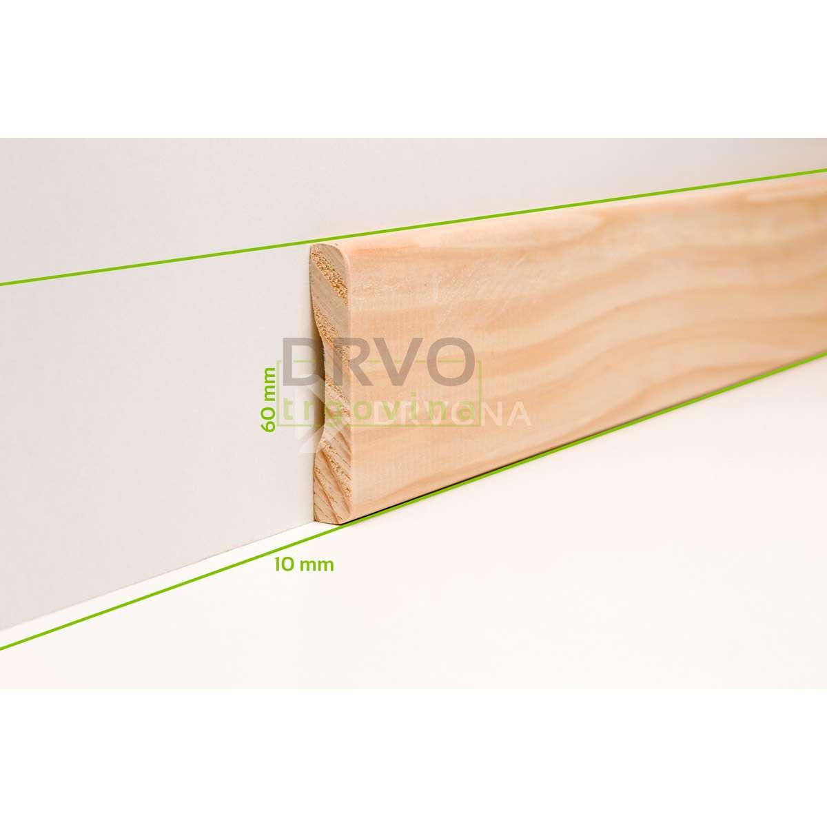 LETVICA JELA POKROVNA 60mm AB 2,10m | Drvo trgovina - Drvona | Webshop